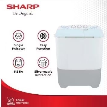 Jual MESIN CUCI SHARP 2 TABUNG 70MW 7KG | Shopee Indonesia