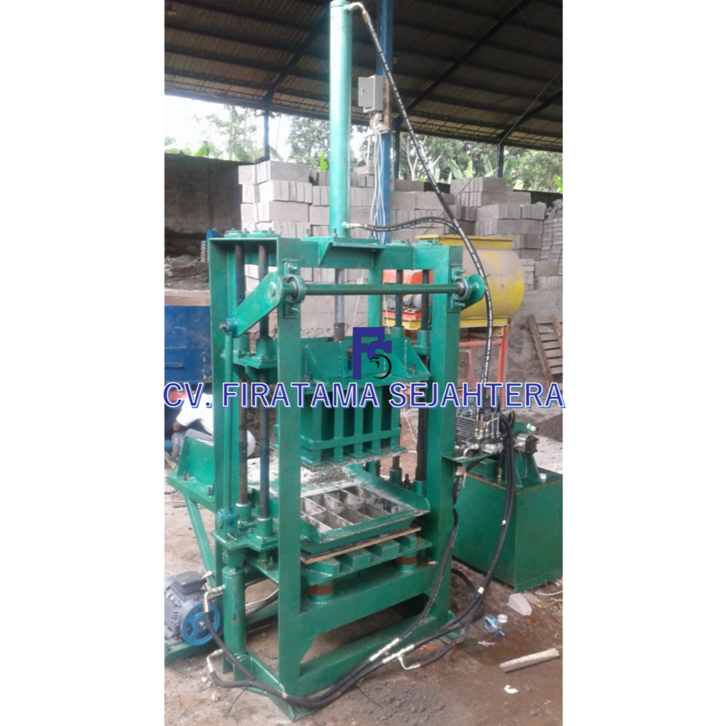 Jual Mesin Press Batako dan Paving Block Hidrolik Manual Keluar 12 Pcs ...