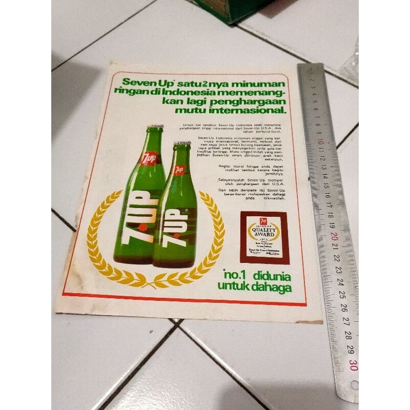 Jual Iklan lawas minuman khas tahun 70an seven up 7up original iklan majalah tua vintage jadul ...