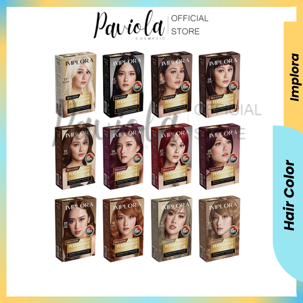 Jual IMPLORA New Permanent Hair Color / Cat Rambut Pewarna Bleaching ...