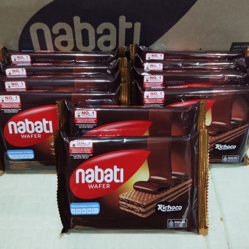 Jual Nabati Wafer Cokelat 1 Dus isi 60 pcs | Shopee Indonesia
