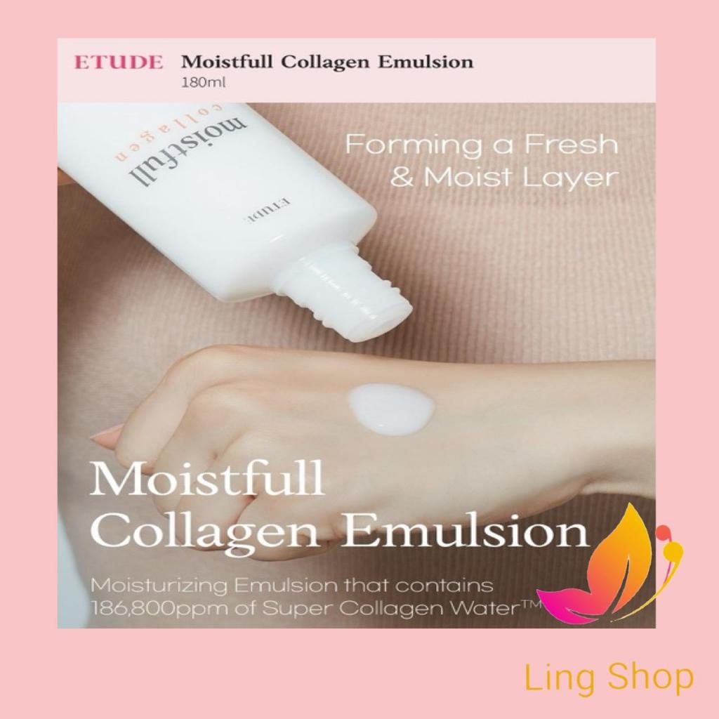 Jual [READY STOCK] Etude Moistfull Collagen Emulsion 180mL | Shopee ...
