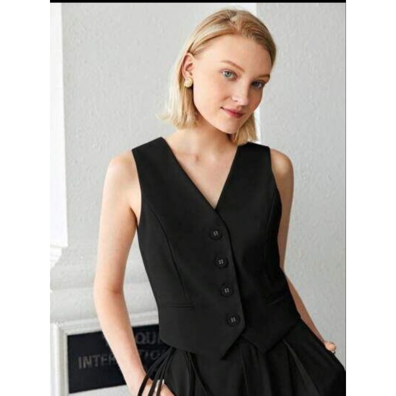 Jual Promo Jas Blazer Wanita Stylis Korea / Rompi Blazer Wanita Model ...