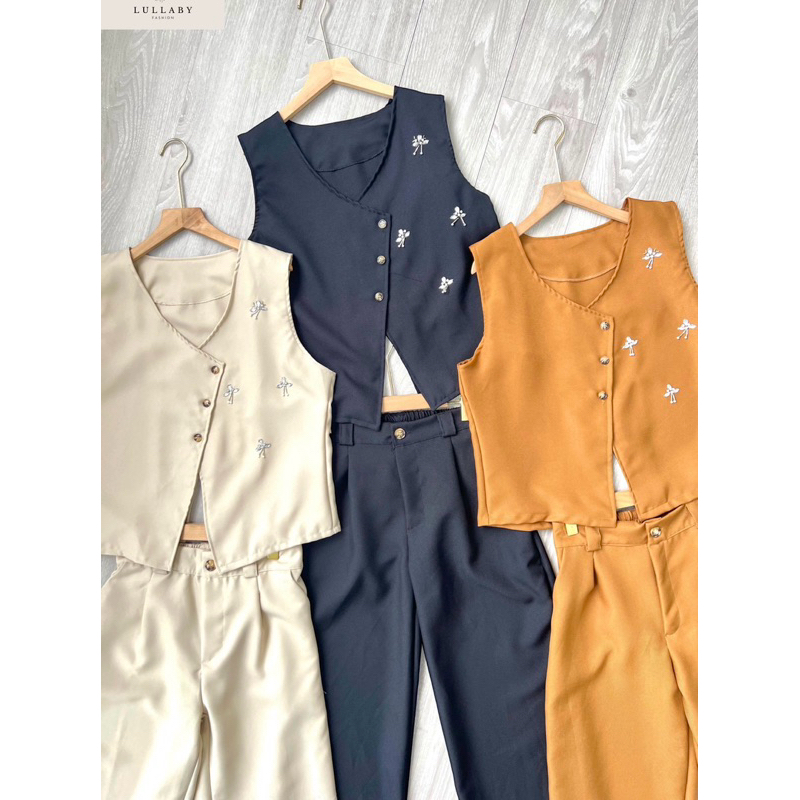 Jual Lullaby - KYRA VEST ONE SET, VEST DAN CELANA PANJANG WANITA ONE ...