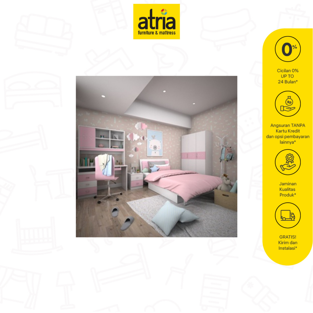Jual Atria Paket Tempat Tidur Kids Set Nixie | Shopee Indonesia