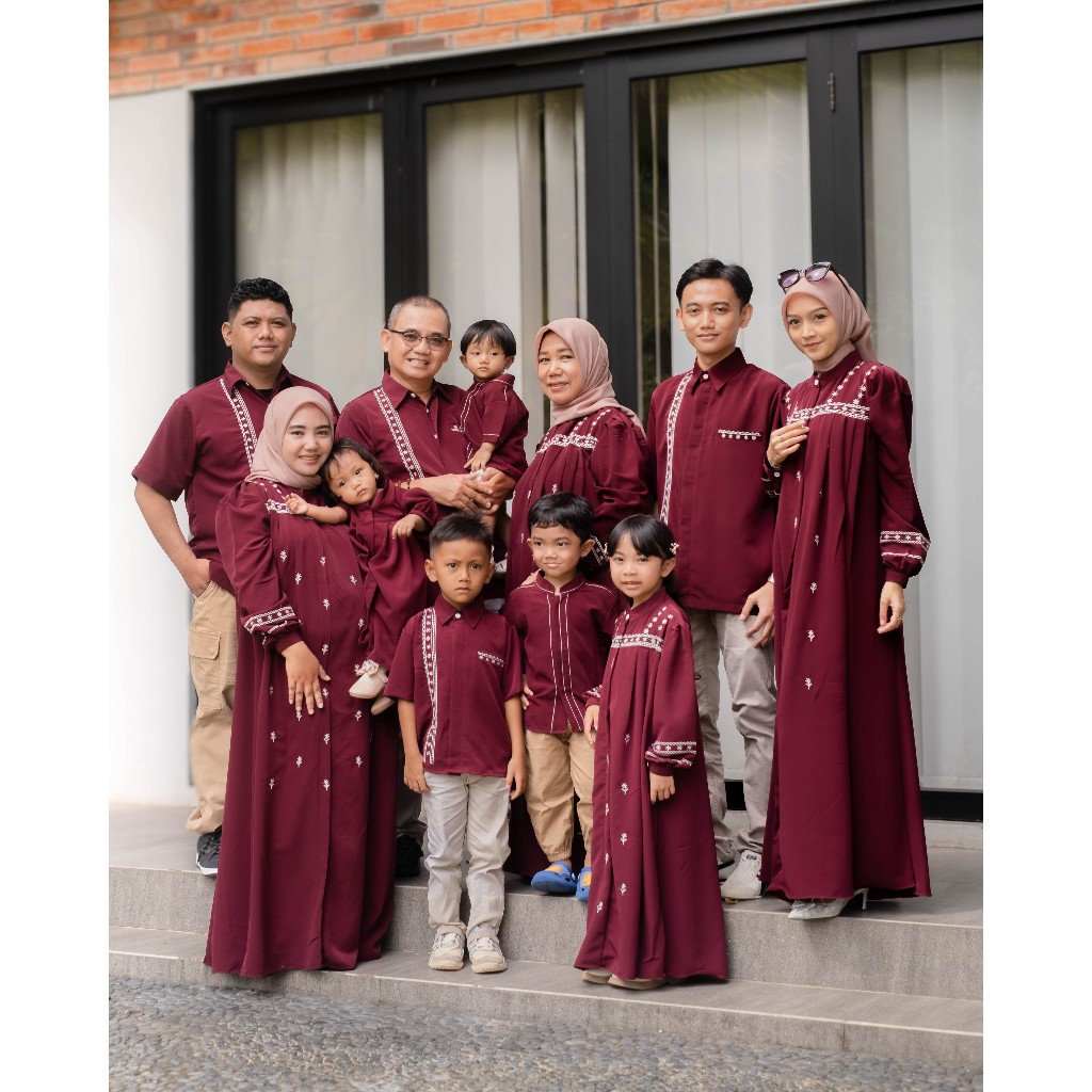 Jual SARIMBIT RAYA FAMILY SET LEBARAN 2025 (BAHAN SILKY MURAKAMI ADEM ...