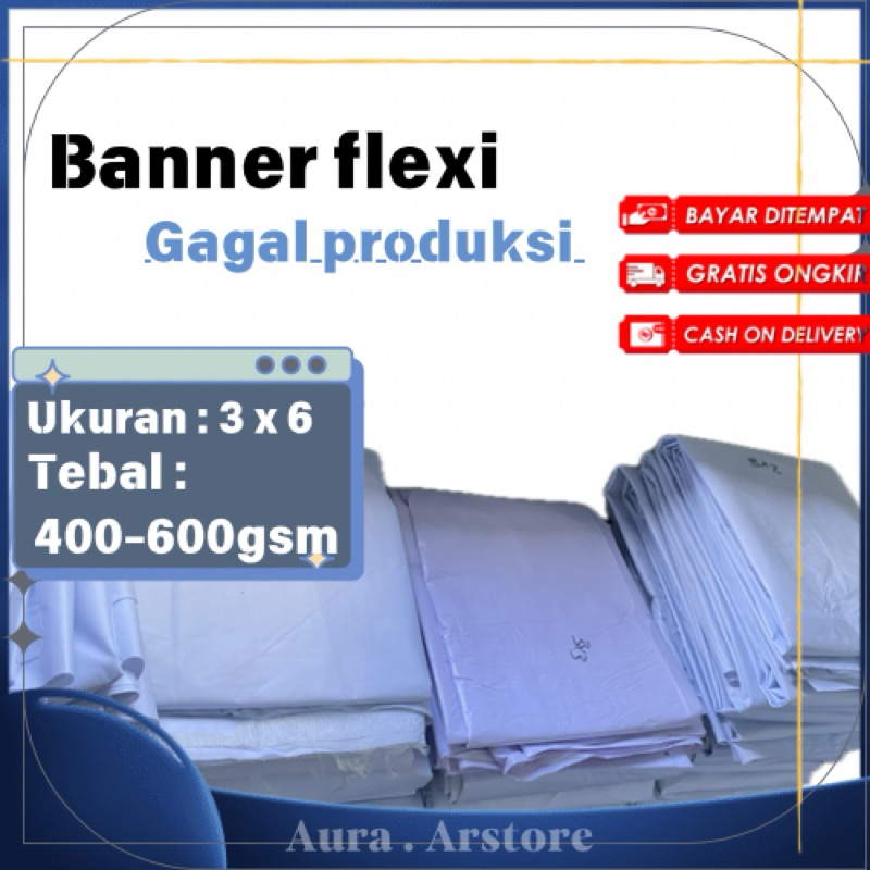 Jual BANNER/Spanduk (putih/polos) Ukuran 3 x 6 | Shopee Indonesia