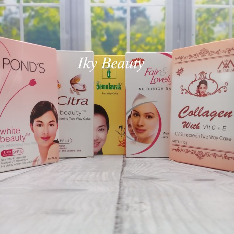 Jual BEDAK Two Way Cake ( Temulawak - Collagen - Citra - Pond's - Fair ...