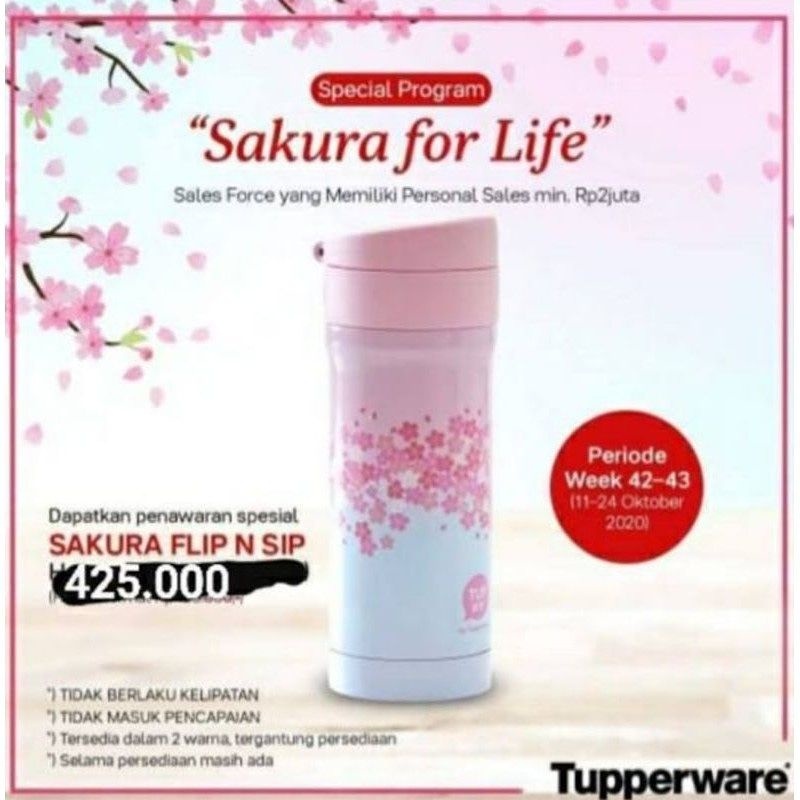 Jual thermos sakura 300 ml tupperware termos sakura | Shopee Indonesia