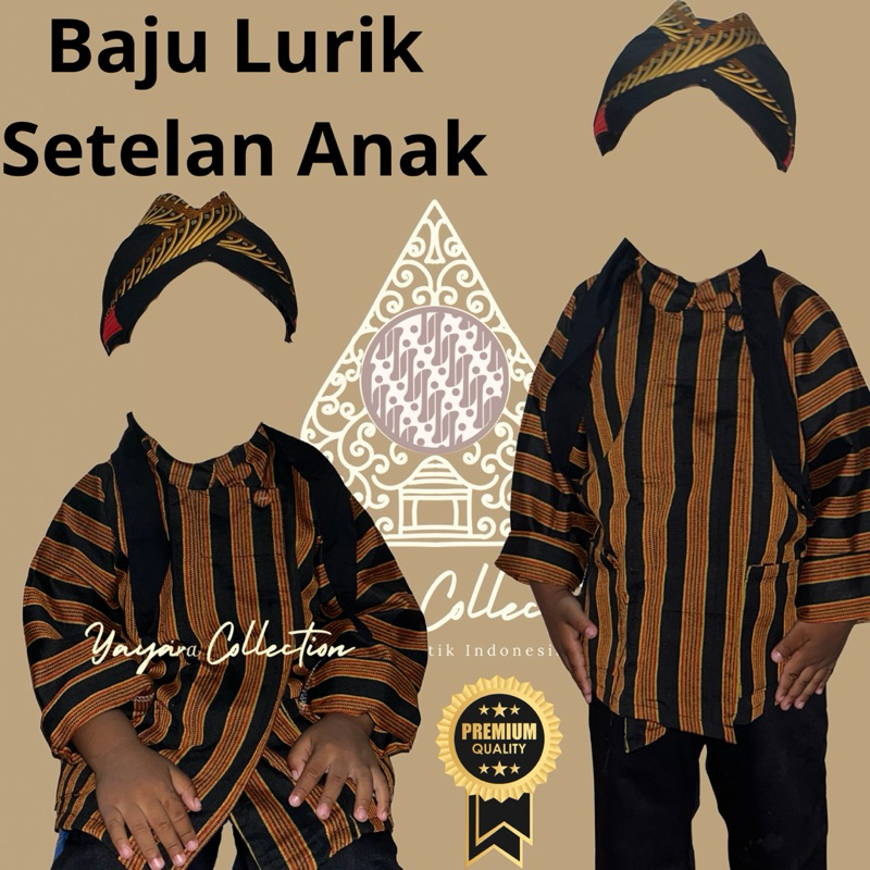 Jual Setelan Baju Surjan Lurik Anak Baju Lurik Adat Jawa Anak Baju ...