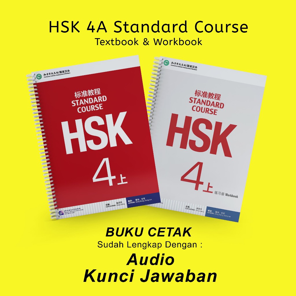 Jual HSK 4A Standard Course Buku Cetak Textbook dan Workbook Lengkap ...