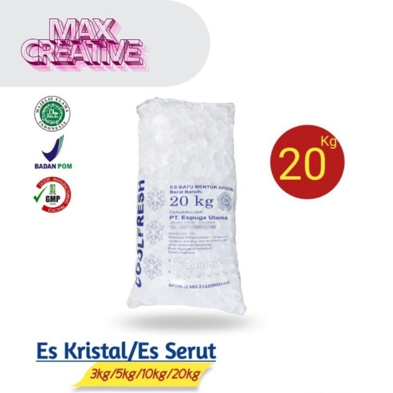 Jual Es Kristal/Es Serut 20 kg | Shopee Indonesia