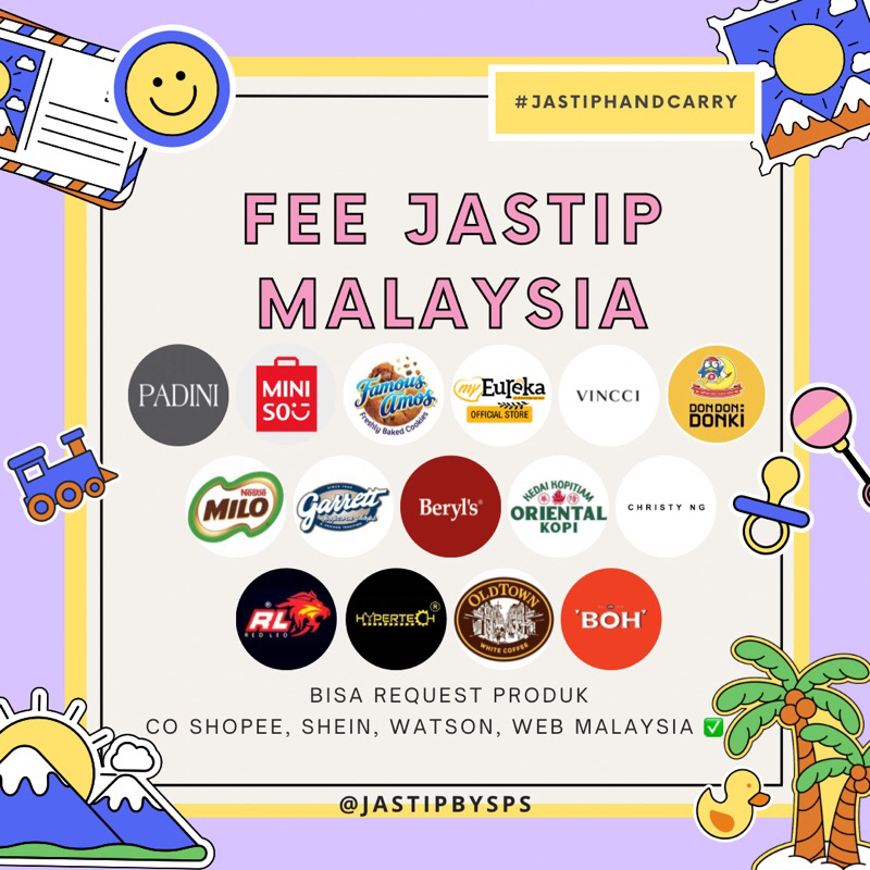 Jual FEE JASTIP MALAYSIA | Shopee Indonesia