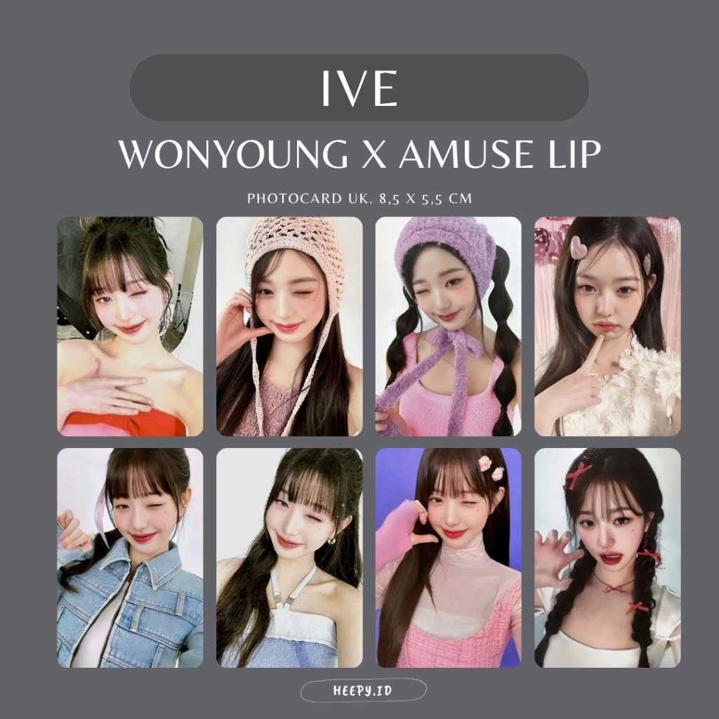 Jual [WONY] UNOFFICIAL PHOTOCARD WONYOUNG AMUSE LIP | Shopee Indonesia