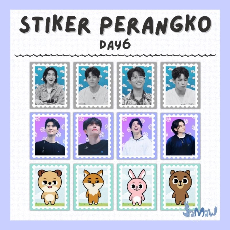 Jual Stiker Perangko Day6 | Stiker Perangko | Sticker Journaling ...