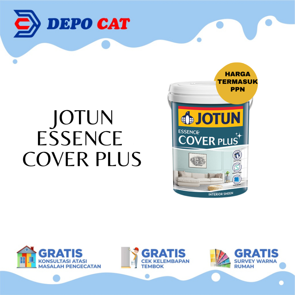 Jual Jotun Interior Essence Cover Plus Semi Kilap White Chi 7236 3.5 Liter | Shopee Indonesia