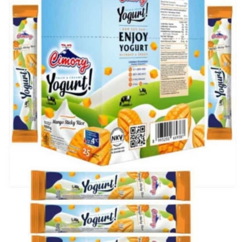 Jual (1 dus 25pcs) cimory yogurt stick 40gr mangga | Shopee Indonesia
