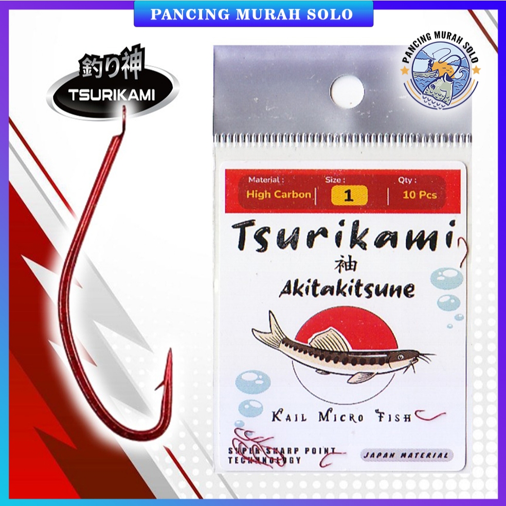 Jual Kail Micro Tsurikami Akitakitsune Tanpa Lubang Kail Micro Fish ...