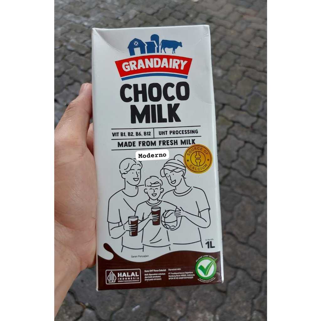 Jual GRANDAIRY UHT Choco Milk 1 liter | Shopee Indonesia