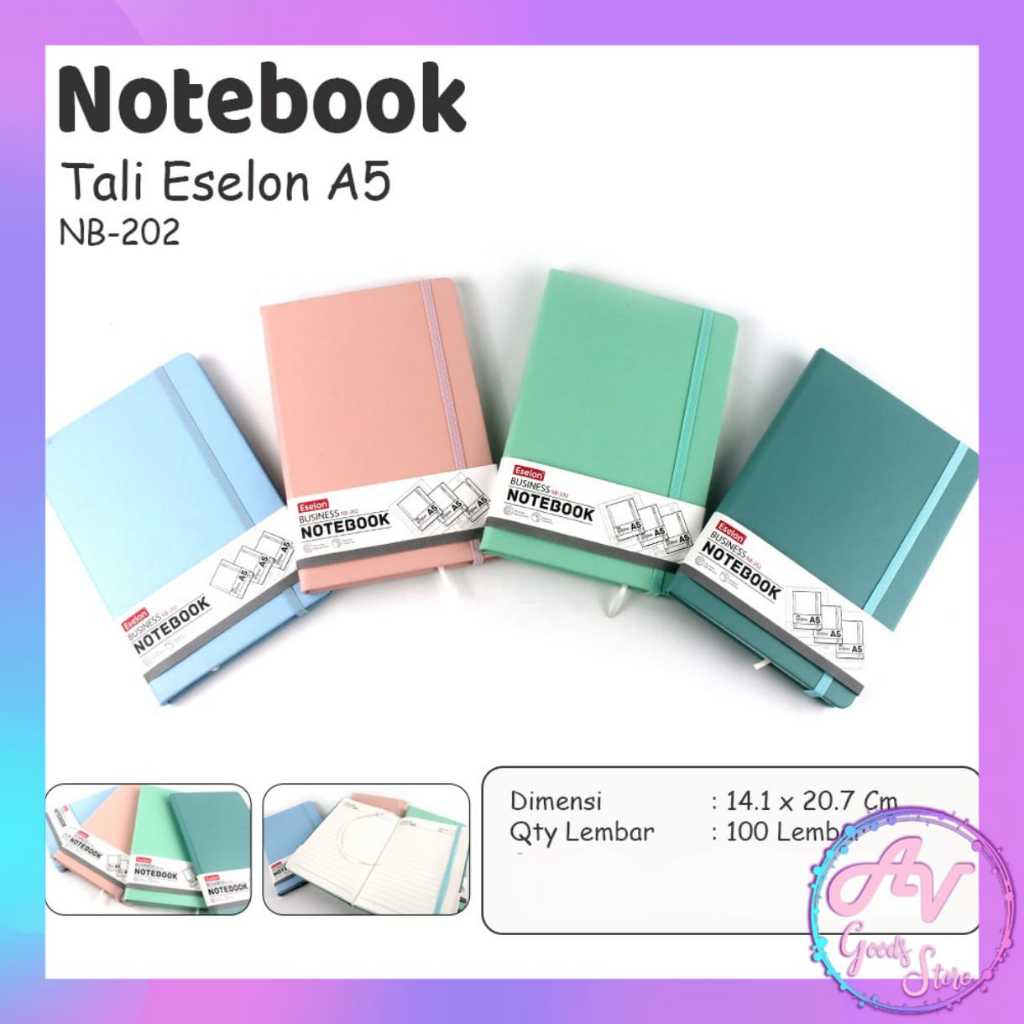 Jual Notebook Tali A5 Office Eselon / Diary Tali A5 Kulit Hardcover ...