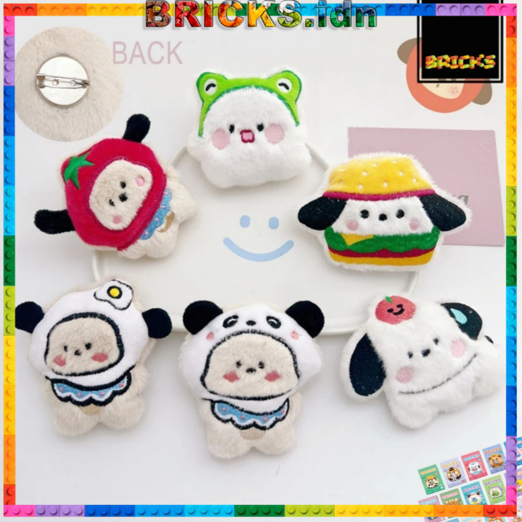 Jual Bros Lucu Kawaii Pin Boneka Buat Jepit di Tas Jaket Pin Doll ...