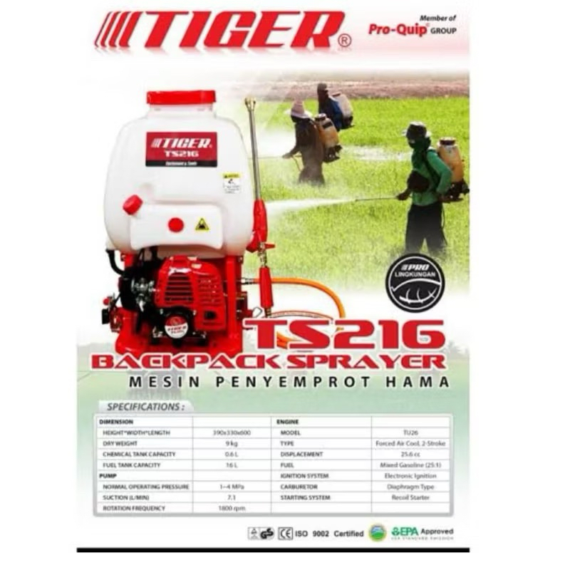 Jual mesin Penyemprot Hama tiger TS216 Backpack Sprayer tangki 16 L ...