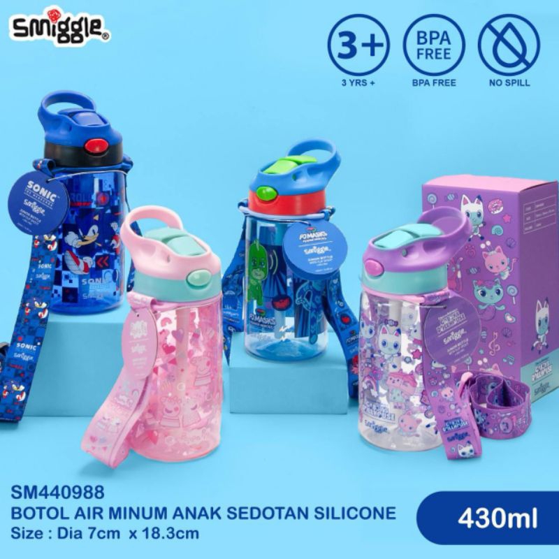 Jual Botol minum smiggle 430ml/smiggle junior bottle | Shopee Indonesia