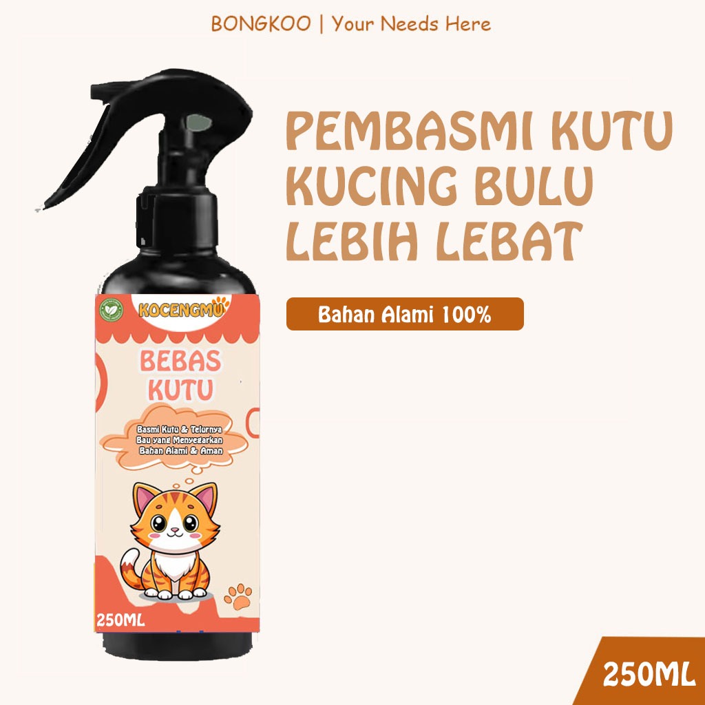 Jual Obat Kutu Kucing Semprot Bongkoo (250ML) | Shopee Indonesia