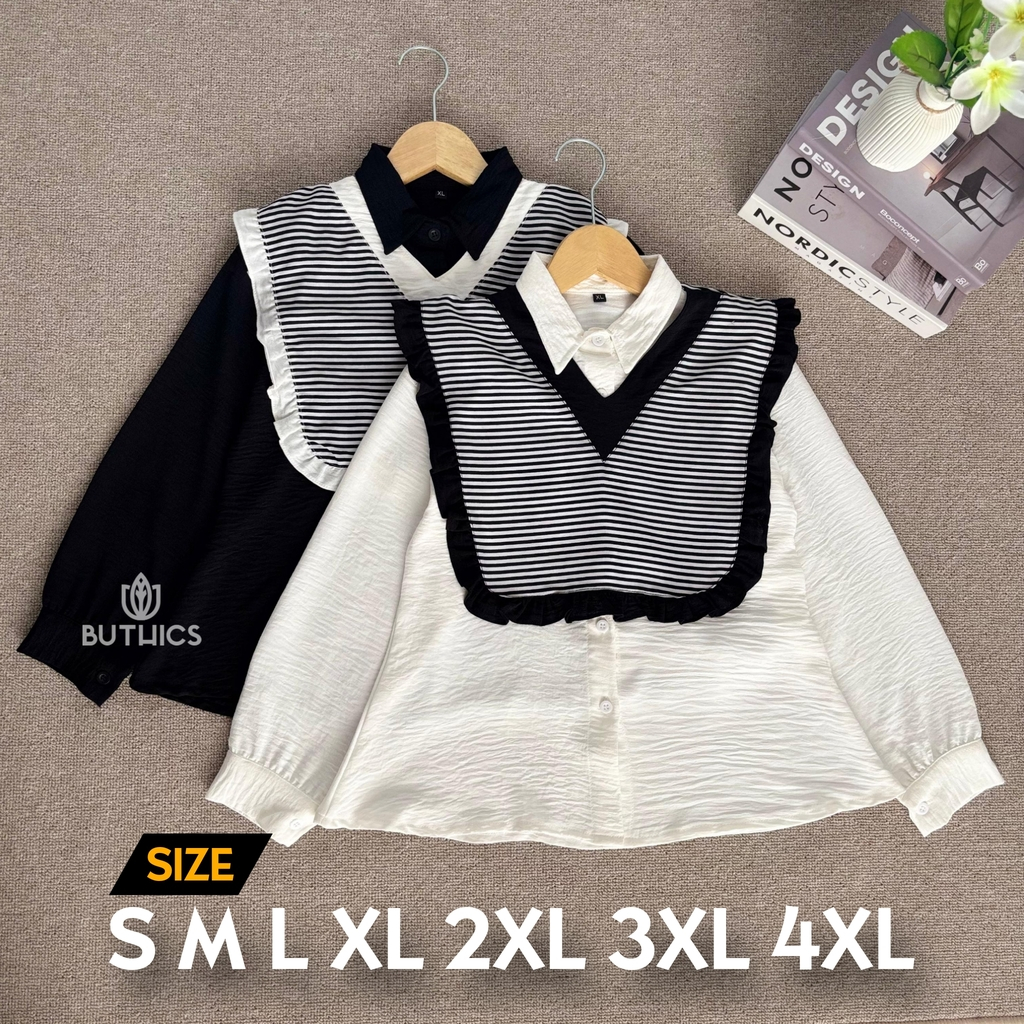 Jual Rafita Blouse Size S M L XL XXL XXXL XXXXL 2XL 3XL 4XL 5XL 5L Atasan Ukuran Jumbo Baju Big ...