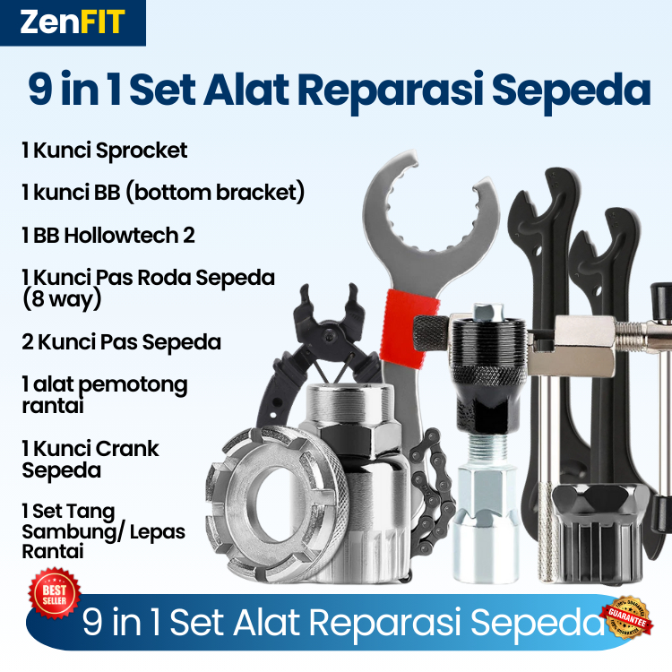 Jual Alat Kunci Sepeda Alat Reparasi Sepeda Crank Set Kunci Sprocket ...
