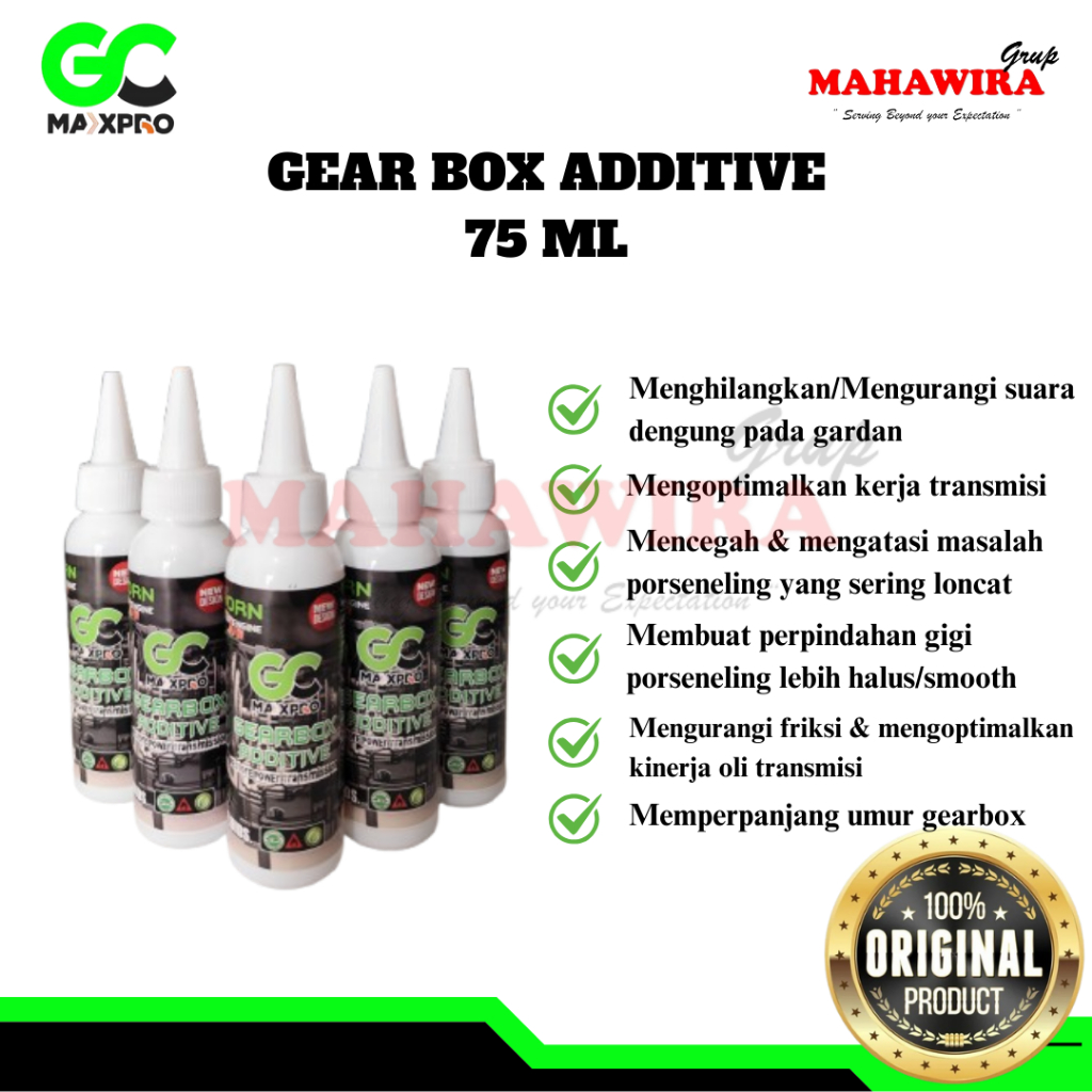 Jual Gear Box Additive 75 ml dan 100 ml Cairan Additive Pelumas Gearbox ...