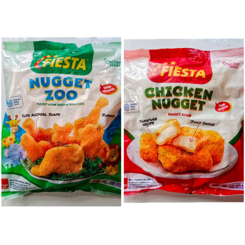 Jual Nuget Ayam dan Nuget Zoo Chicken Nuget Fiesta 400 gram | Shopee ...