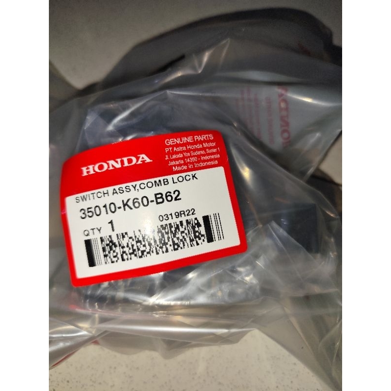 Jual Switch Assy Comb Lock/Kunci Kontak Assy. VARIO 125 LED. 35010-K60 ...