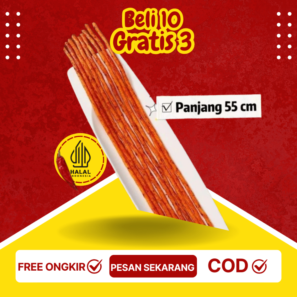 Jual [HALAL] Makanan Ringan Crab Stick Pedas Makanan Ringan Instan ...