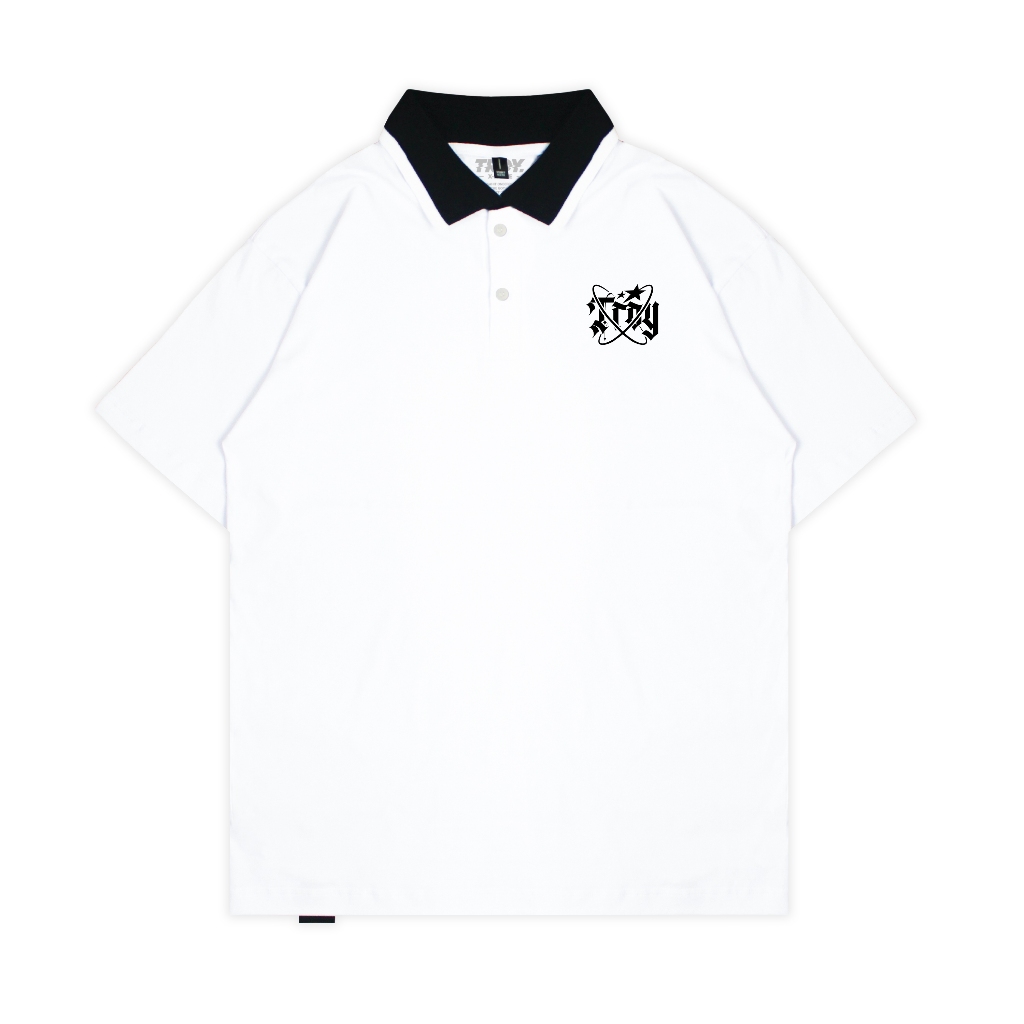 Jual Troy Company Cotton Rugby Polo Shirt White Orbit - Kaos Polo Putih ...