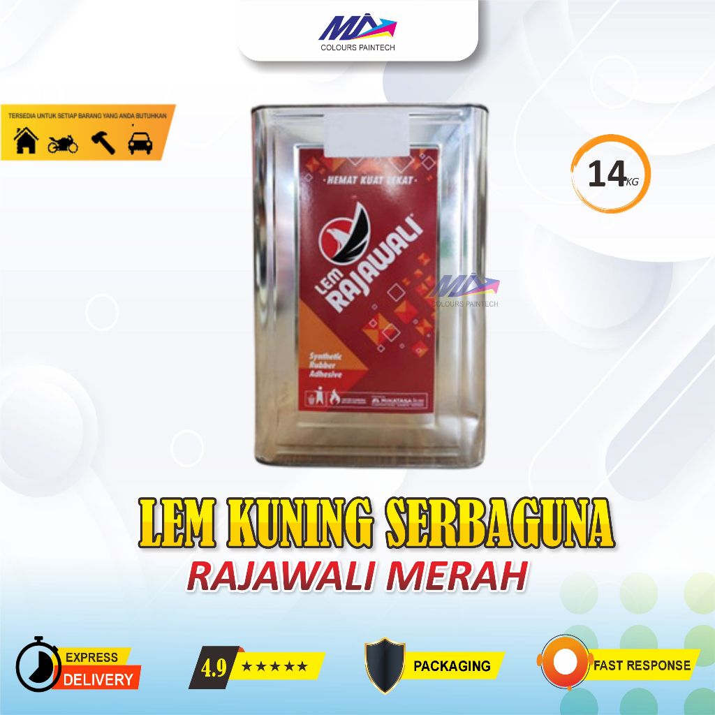 Jual Lem kuning serbaguna Rajawali merah 14 KG | Shopee Indonesia