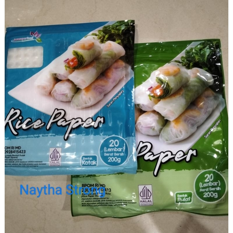 Jual Rice Paper Kulit Lumpia Vietnam Bulat (20 Lembar)/Banh Trang Rice ...