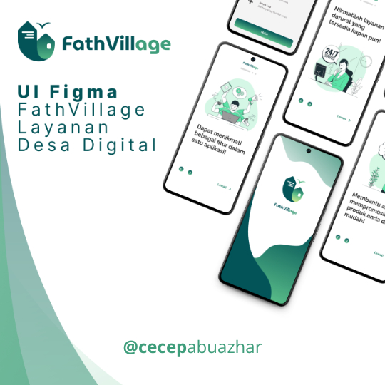 Jual Rancangan Aplikasi Desa Digital FathVillage - Premium Figma UI Kit | Shopee Indonesia