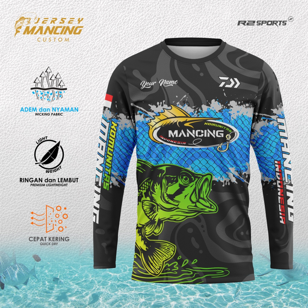 Jual Jersey Custom Fishing KOMUNITAS MANCING INDONESIA Lengan Panjang ...