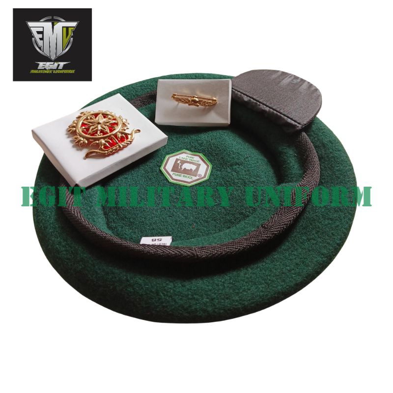 Jual Baret kostrad baret camel emblem kostrad dan mobud | Shopee Indonesia