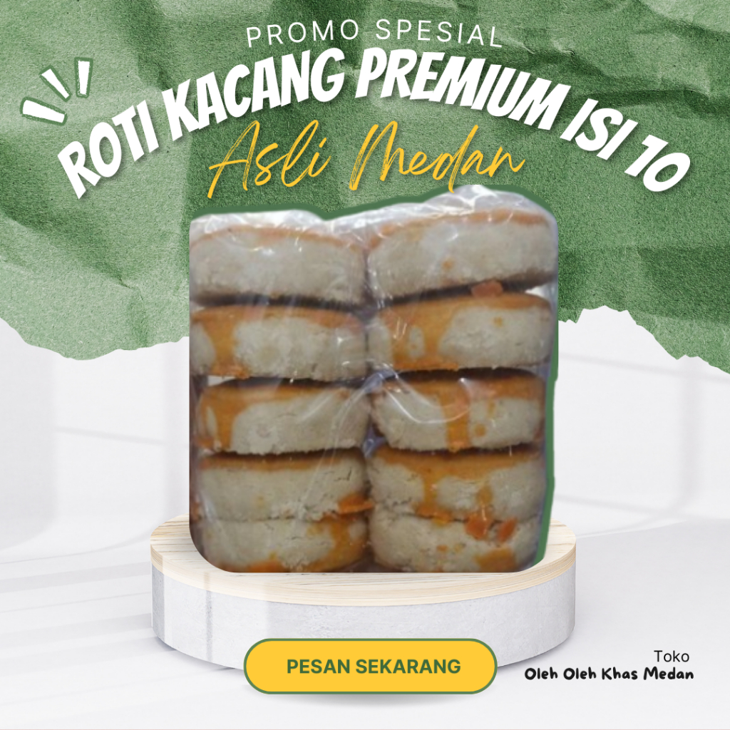Jual ROTI KACANG / KUE KACANG PREMIUM / PEANUT COOKIES KHAS MEDAN ISI ...