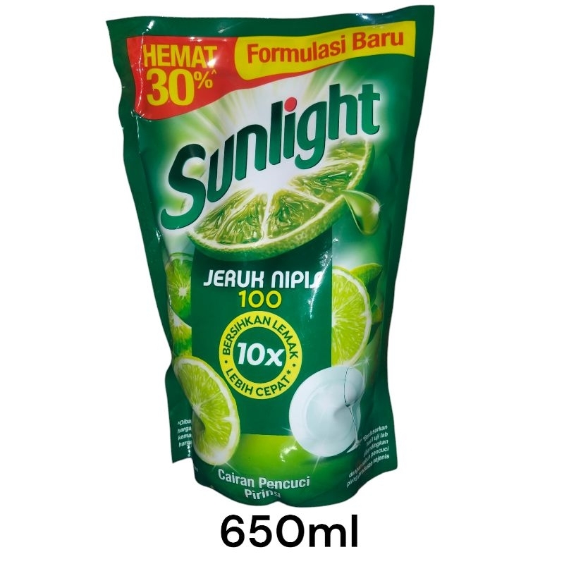 Jual sunlight cairan pencuci piring 650ml | Shopee Indonesia