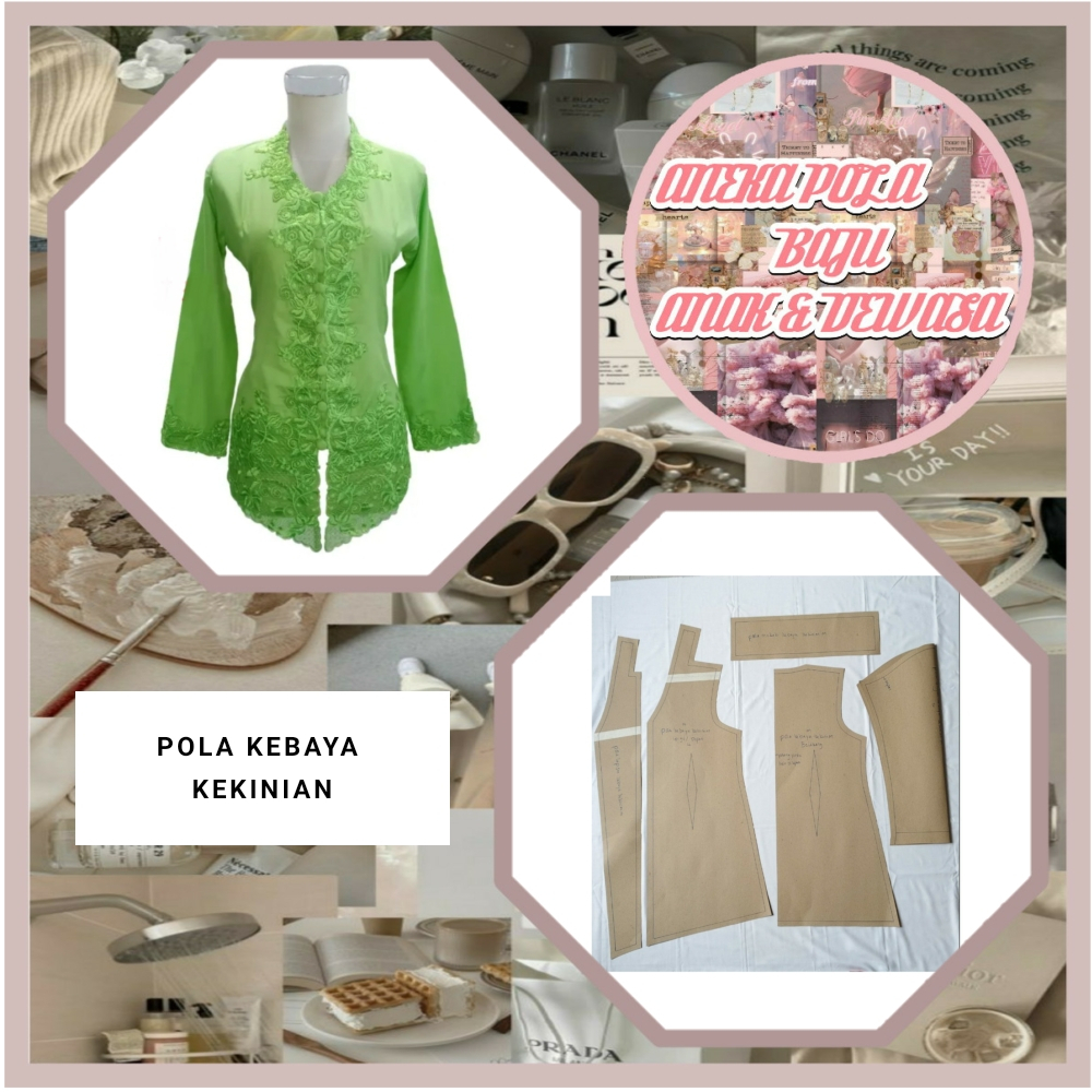 Jual Pola Kebaya Kekinian | Pola Instan Kebaya Kekinian | Pola Jiplak | Pola Jahit | | Shopee ...