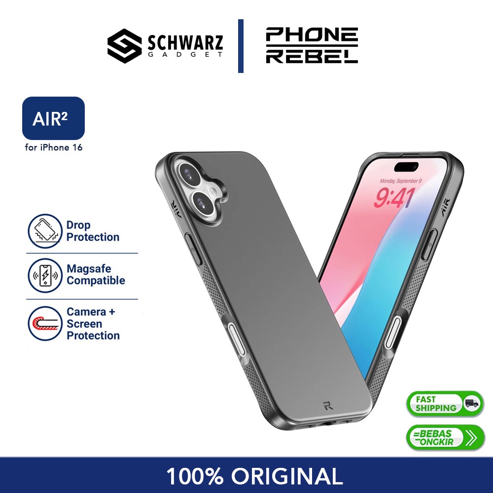 Jual Phone Rebel Gen6 AIR² Magsafe Case iPhone 16 TPU Casing ORIGINAL ...