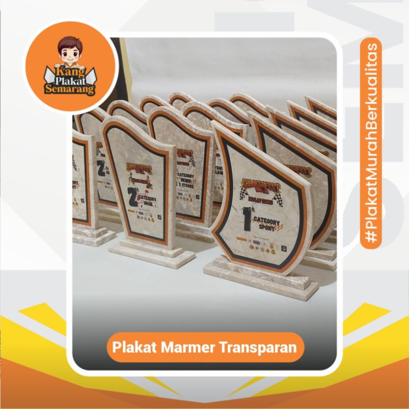 Jual Plakat Marmer Transparan | Plakat Magang | Plakat KKN | Plakat ...
