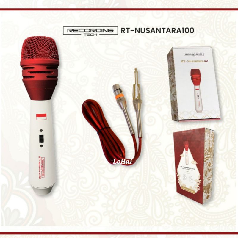 Jual Mic Kabel Recording Tech RT Nusantara 100 Microphone Dynamic ...