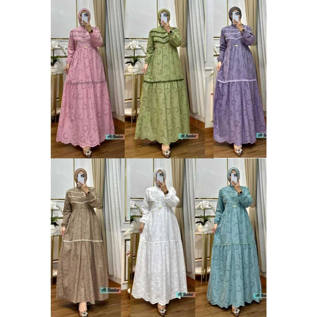 Jual GAMIS KATUN BOLONG MIX RENDA/GAMIS MODEL TERBARU/GAMIS KATBOL ...