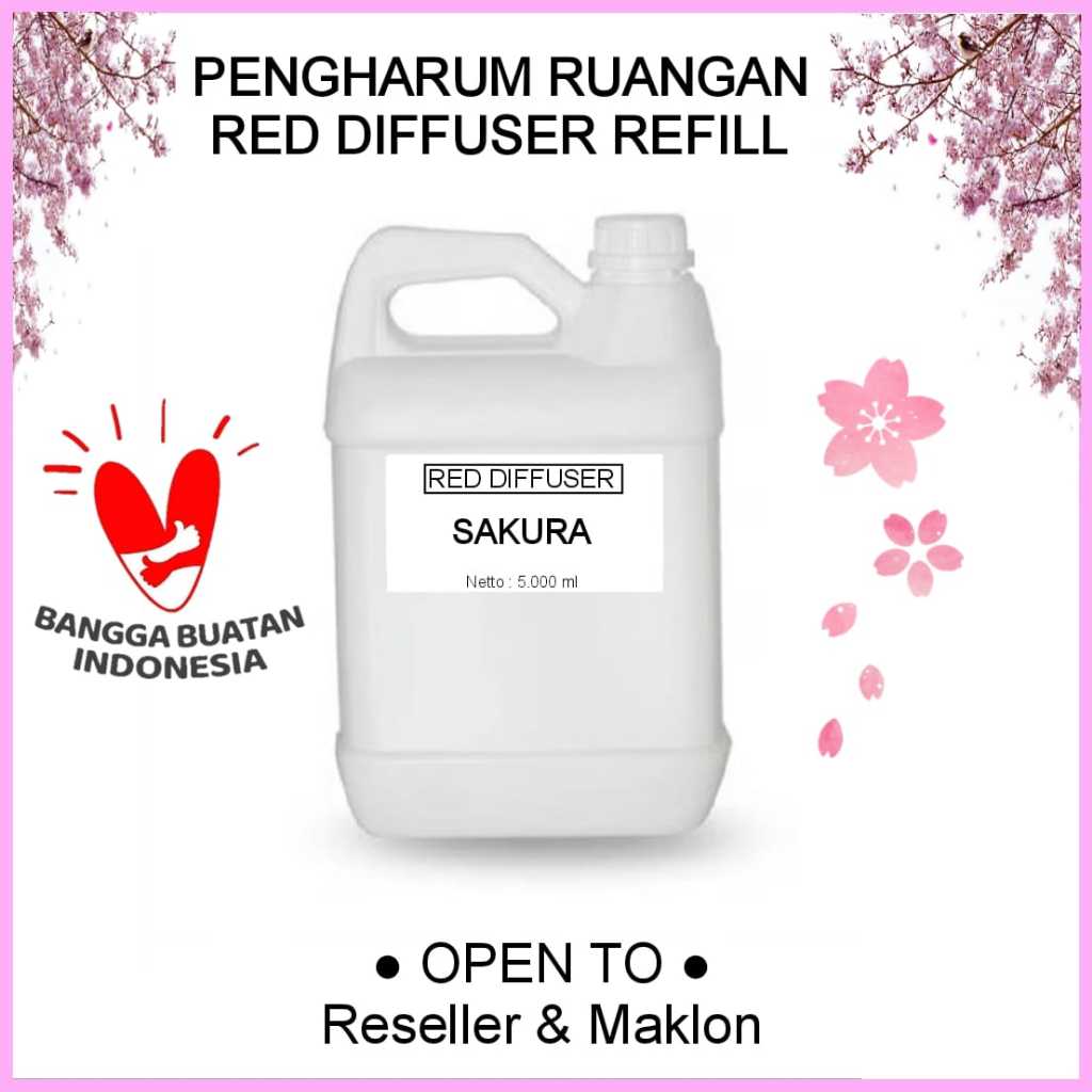 Jual Reed Diffuser Refill Pengharum Ruangan Kemasan Jerigen Refill 5 ...