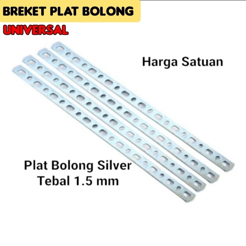 Jual Plat Bolong Hitam Tebal 2mm Breket Besi Plat Bolong spakbor 2mm ...