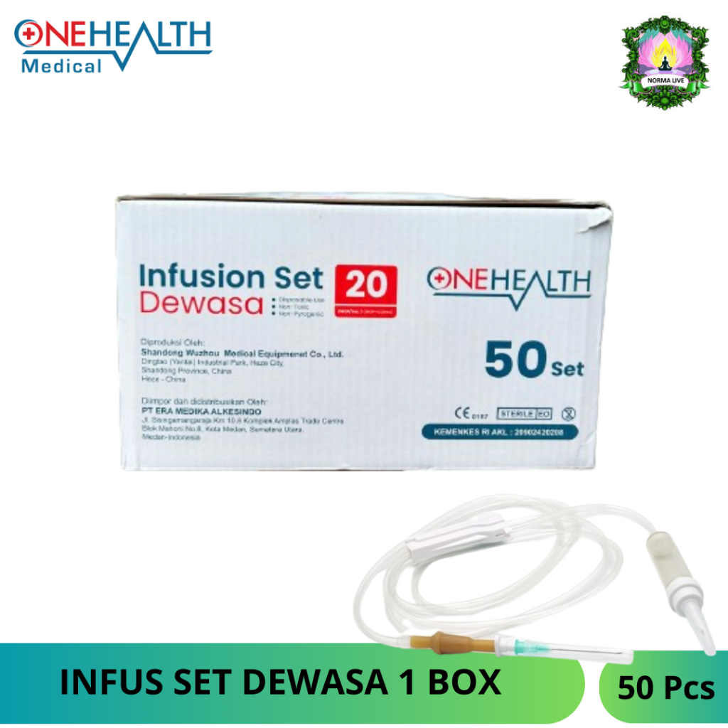 Jual Onehealth Infus Set Anak Dewasa Infusion Lengkap Aboket Infus ...